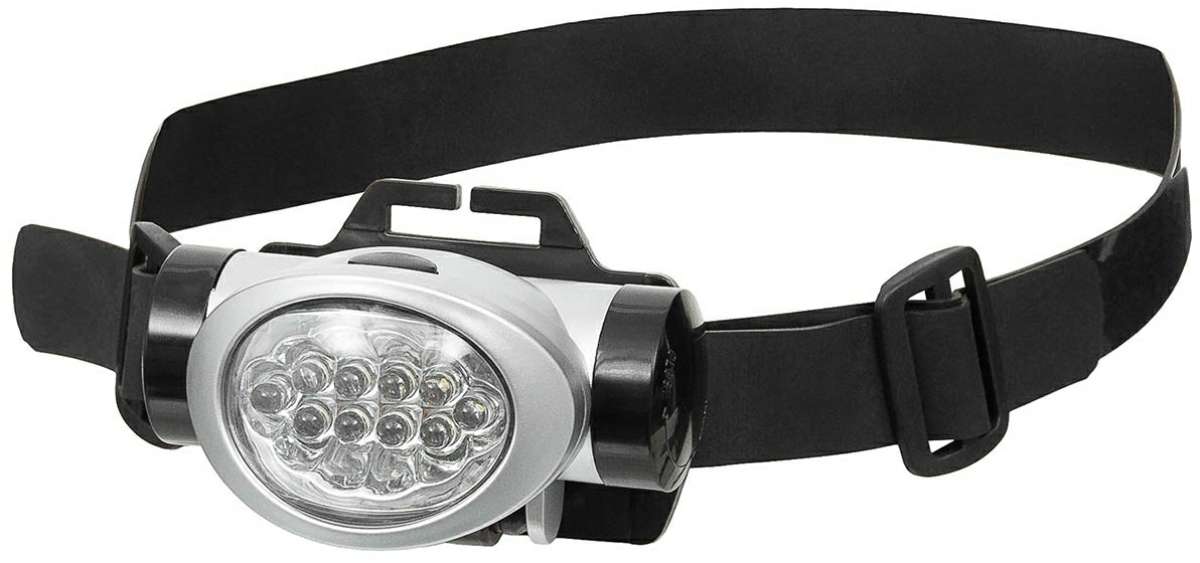 BATERKA ČELOVKA, 40 LUMEN, 15m DOSVIT, 3 AAA ČERNÁ
