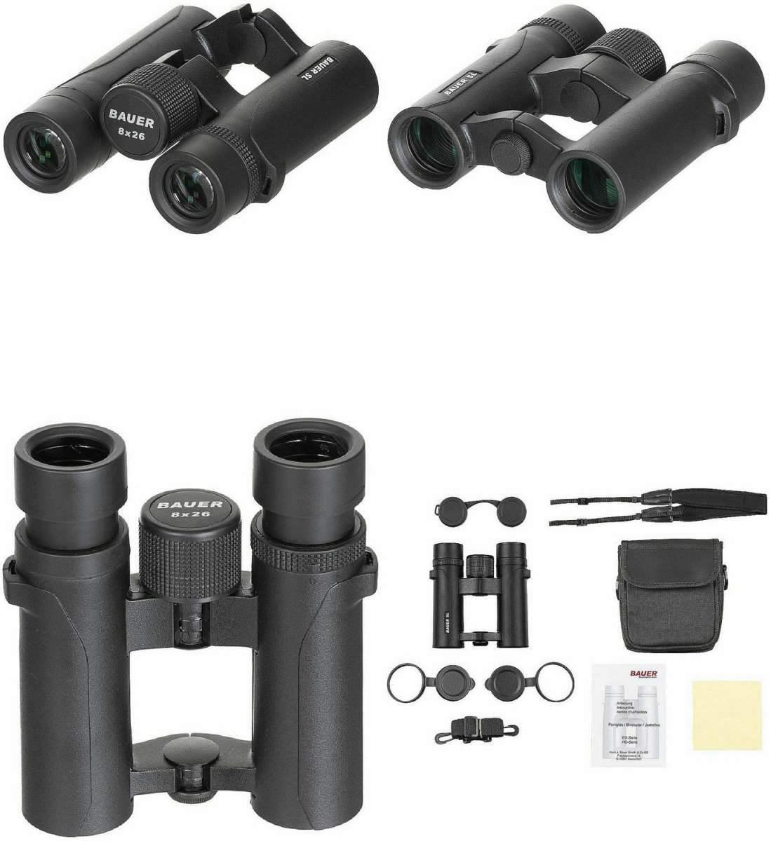 DALEKOHLED BAUER 8x26 VODĚODOLNÝ ČERNÝ