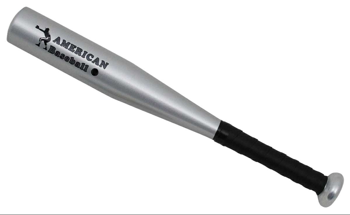 PÁLKA BASEBALL US ALU26 46cm STŘÍBRNÁ